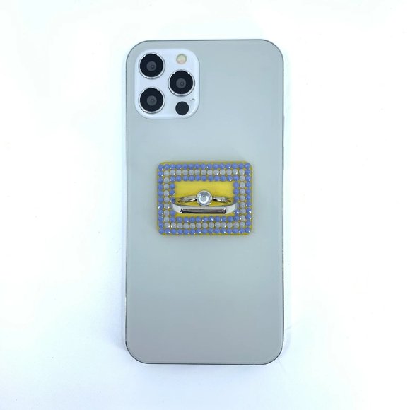 PebbleHut | Cell Phones & Accessories | Yellow Square Phone Ring Stand ...
